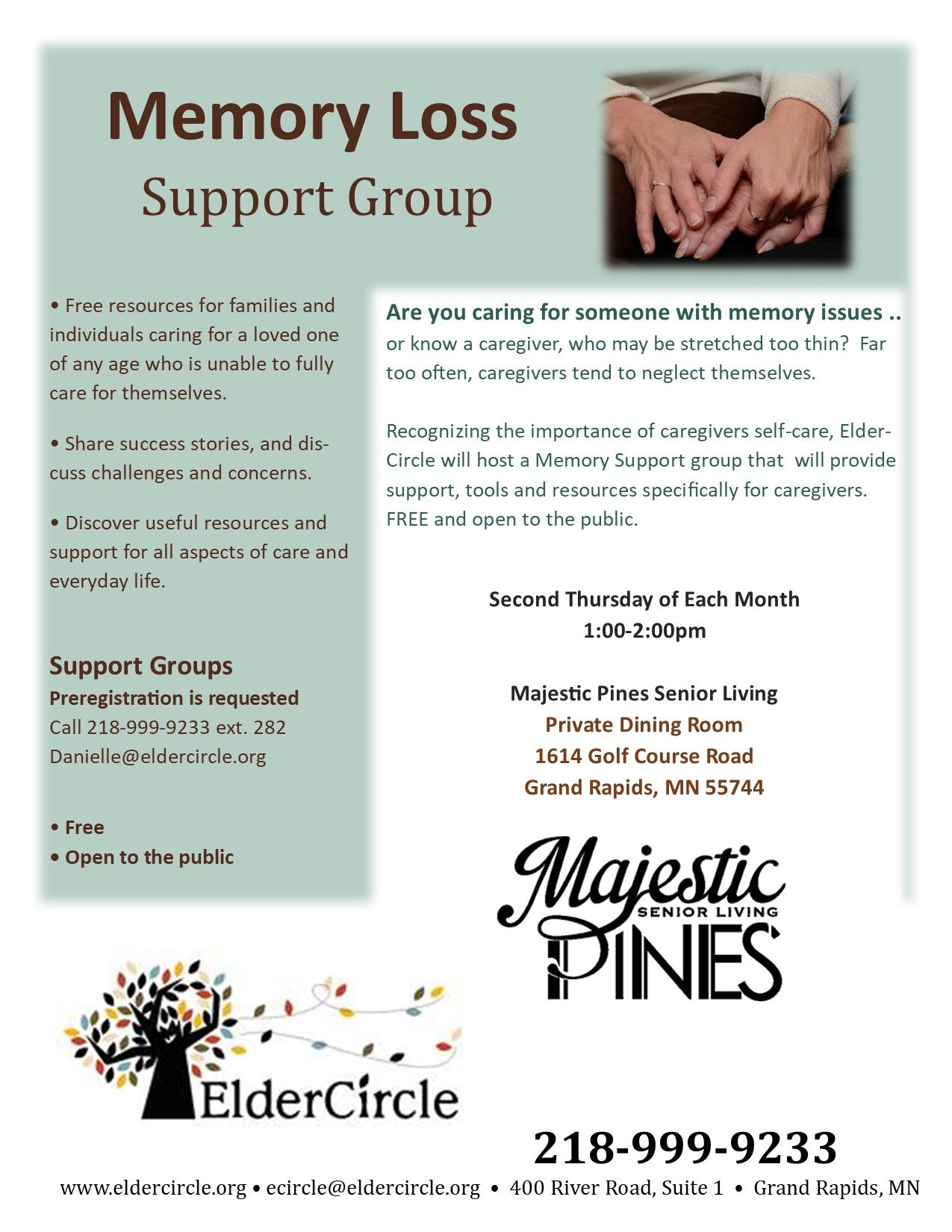Caregiver Support Group Flyer Template